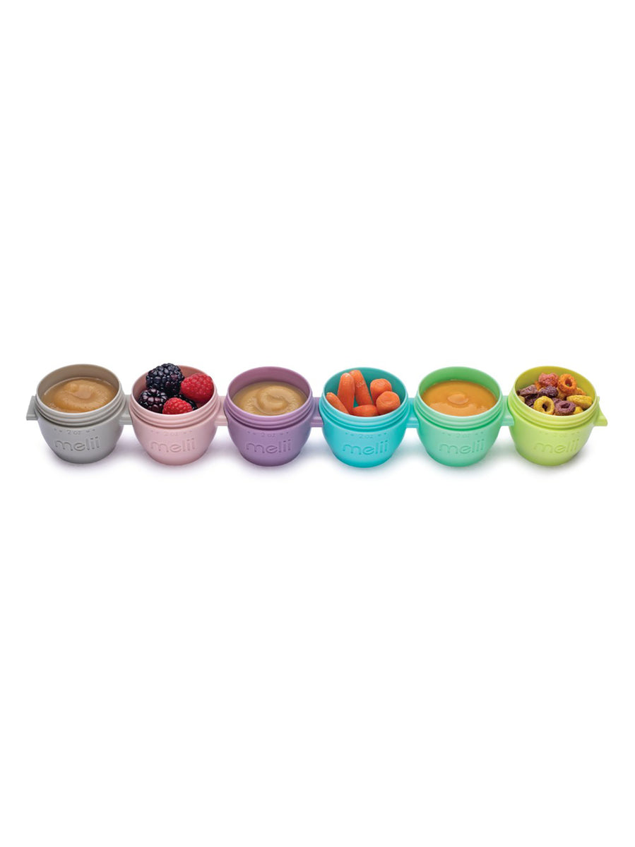 MELII Sanp & Go Pods 6pk - 2 oz - Multicolour – Little Bambinos NZ